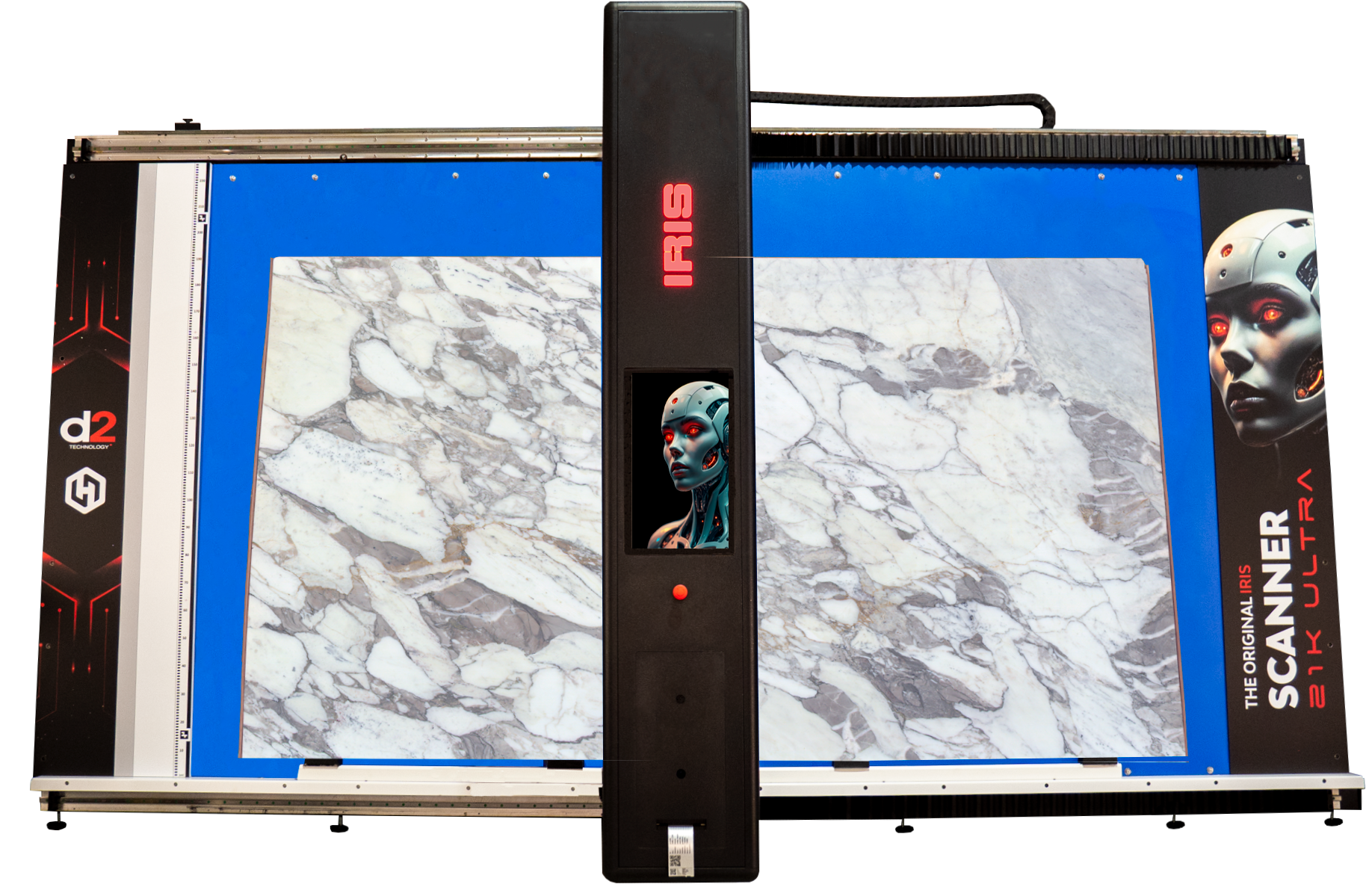 Iris Slab Scanner 21K Ultra - Vertical Stone Slab Scanner Machine
