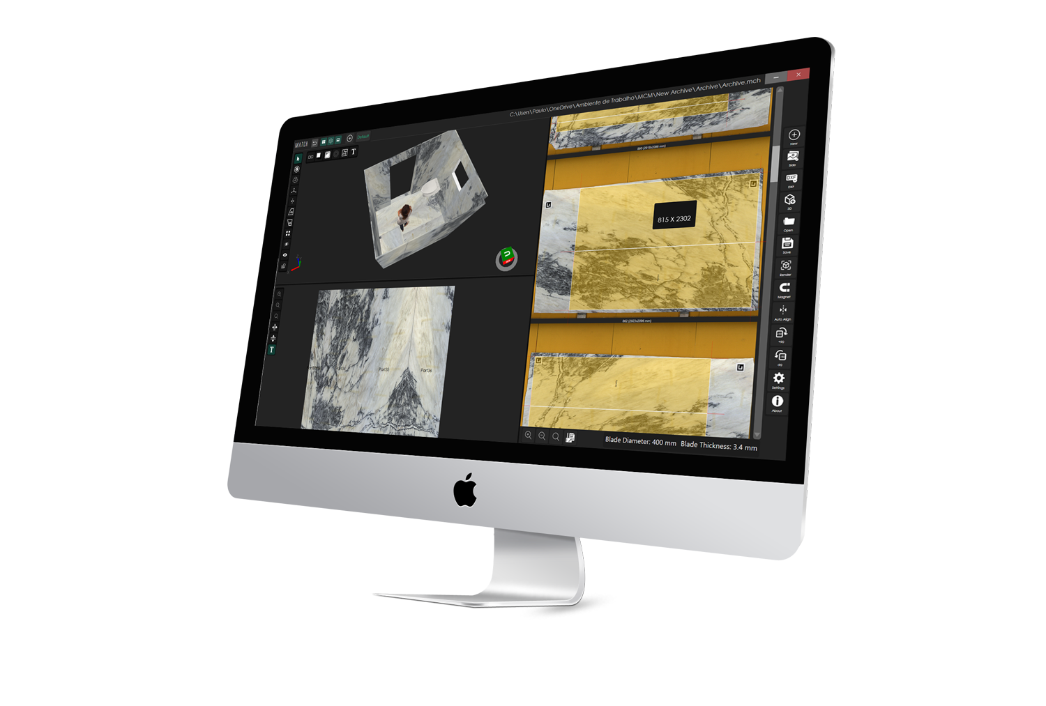 Iris Slab Scanner 21K Ultra | High-Resolution Vertical Stone Scanner